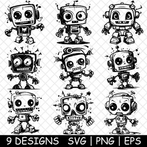 Cute Robot Adorable Creepy Spooky Android Box Machine - Etsy