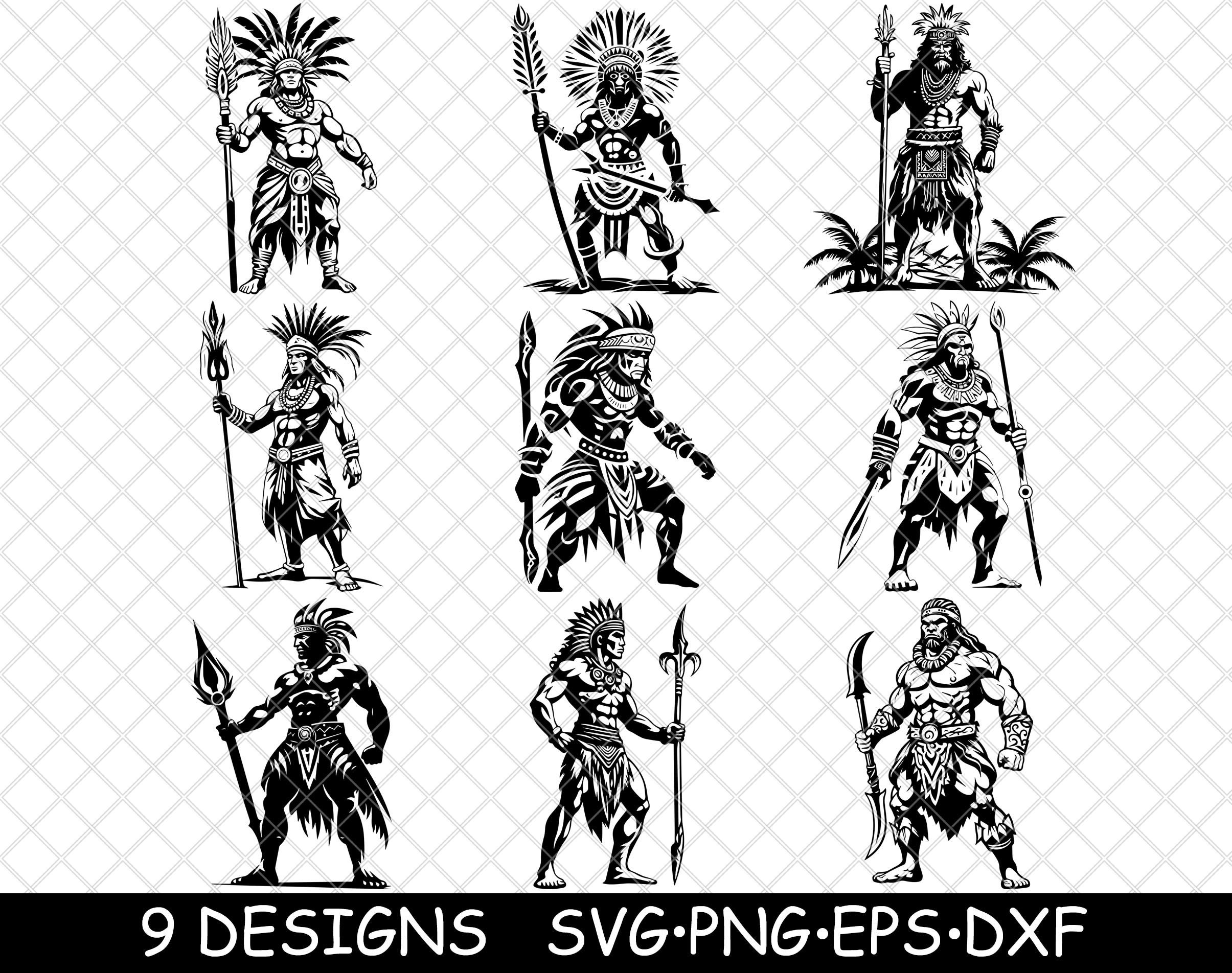 Native Hawaiian Warrior Polynesian Tongan Samoan (Instant Download) - Etsy