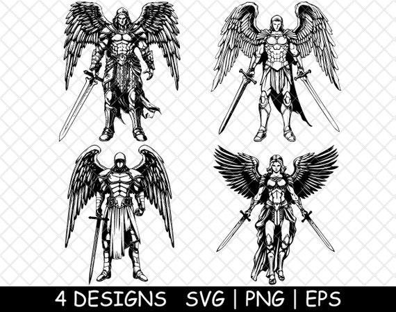 Warrior Angels Of God Drawing