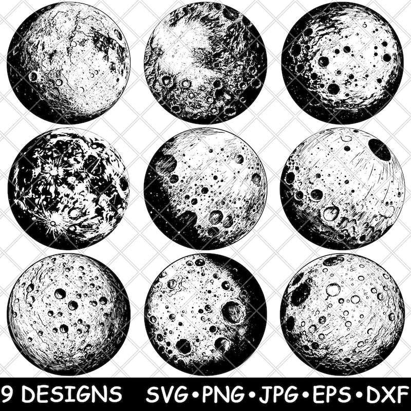 Full Moon Stencil - Etsy