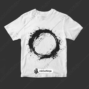 Brush Stroke Paint Artwork Circle Splatter Hand Drawn Laser File SVG ...