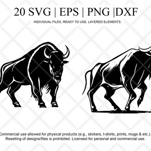 20 Cow and Bull Designs Bundle PNG SVG EPS Dxf Files for - Etsy Canada