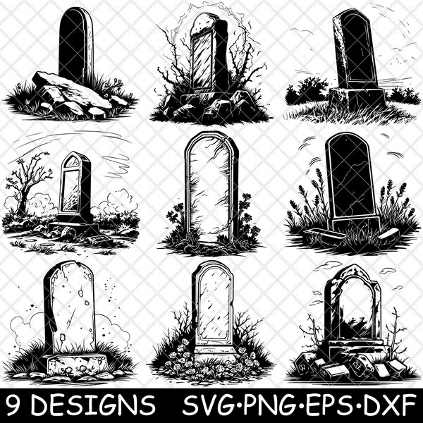 Tombstone Cut File - Etsy