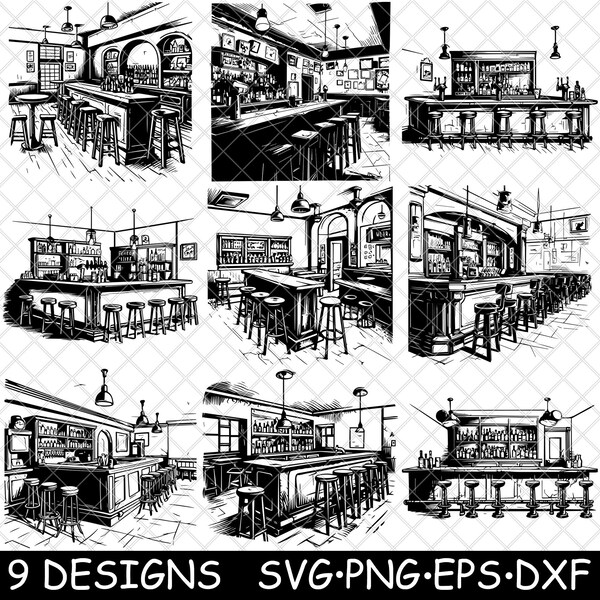 Bar Tavern - Etsy