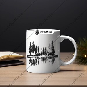 Italian Cypress Tree Tuscany Pencil Pine Conifer Plant Coaster Black ...