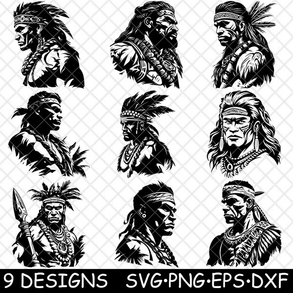 Polynesian Warrior Svg - Etsy