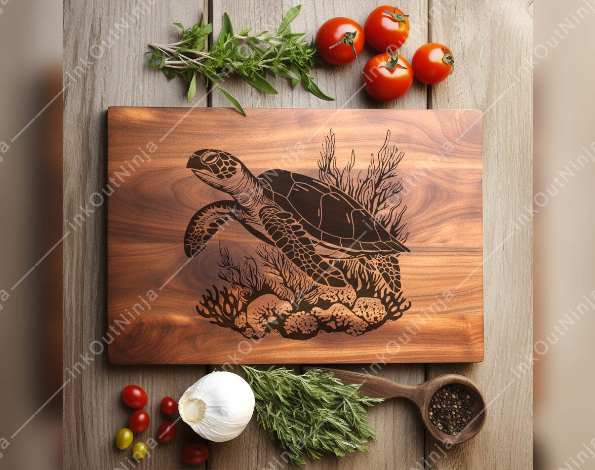 Green Sea Turtle Tortoise Ocean Marine Underwater Reef Coral Aqua Svg ...