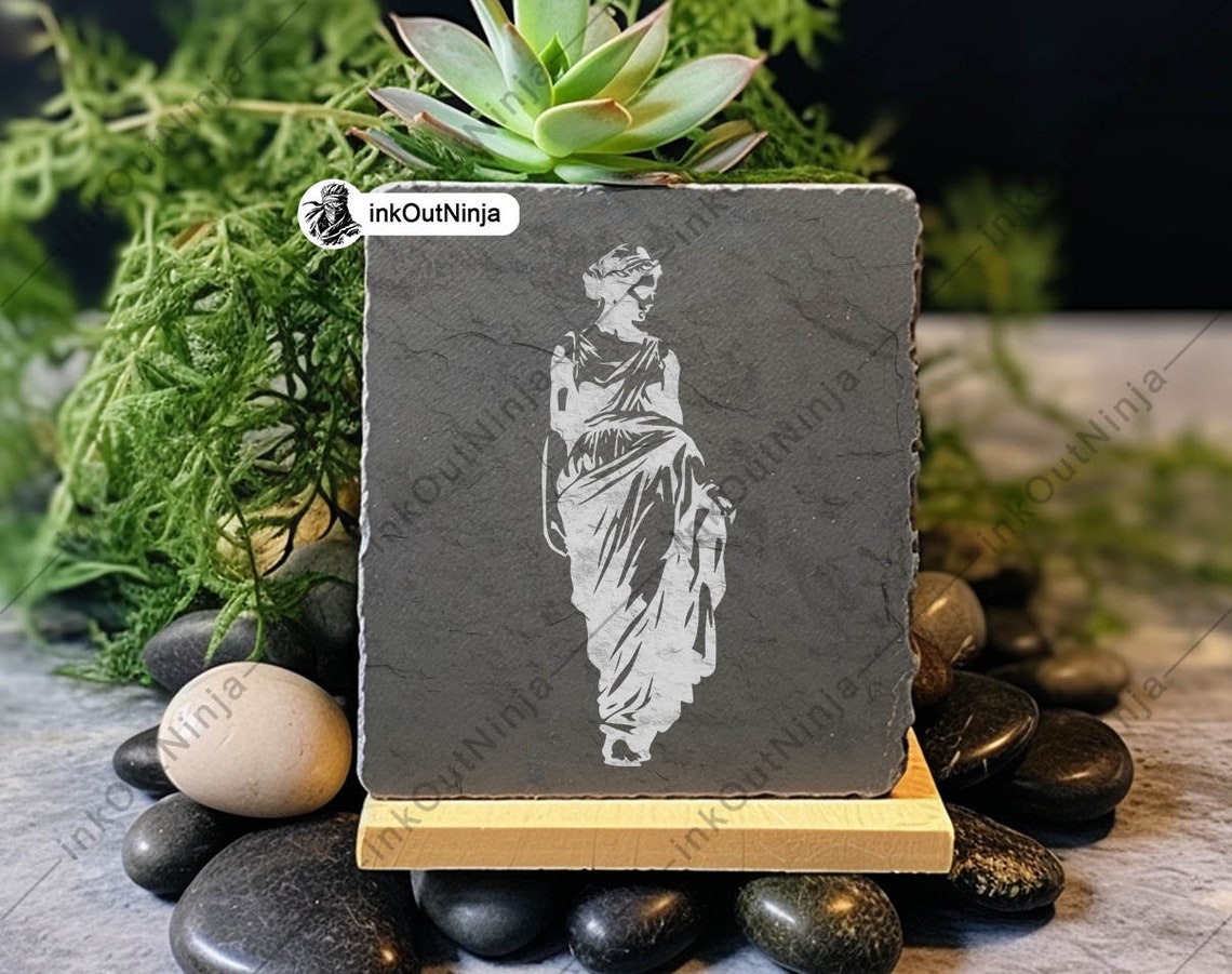 Ancient Roman Woman Stola Vintage Toga Rome Italy Attire Laser File SVG ...