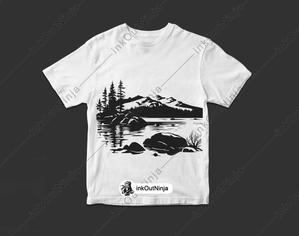 Lake Tahoe Alpine California Nevada Crystal Clear Sierra Scenic Svg,dxf ...
