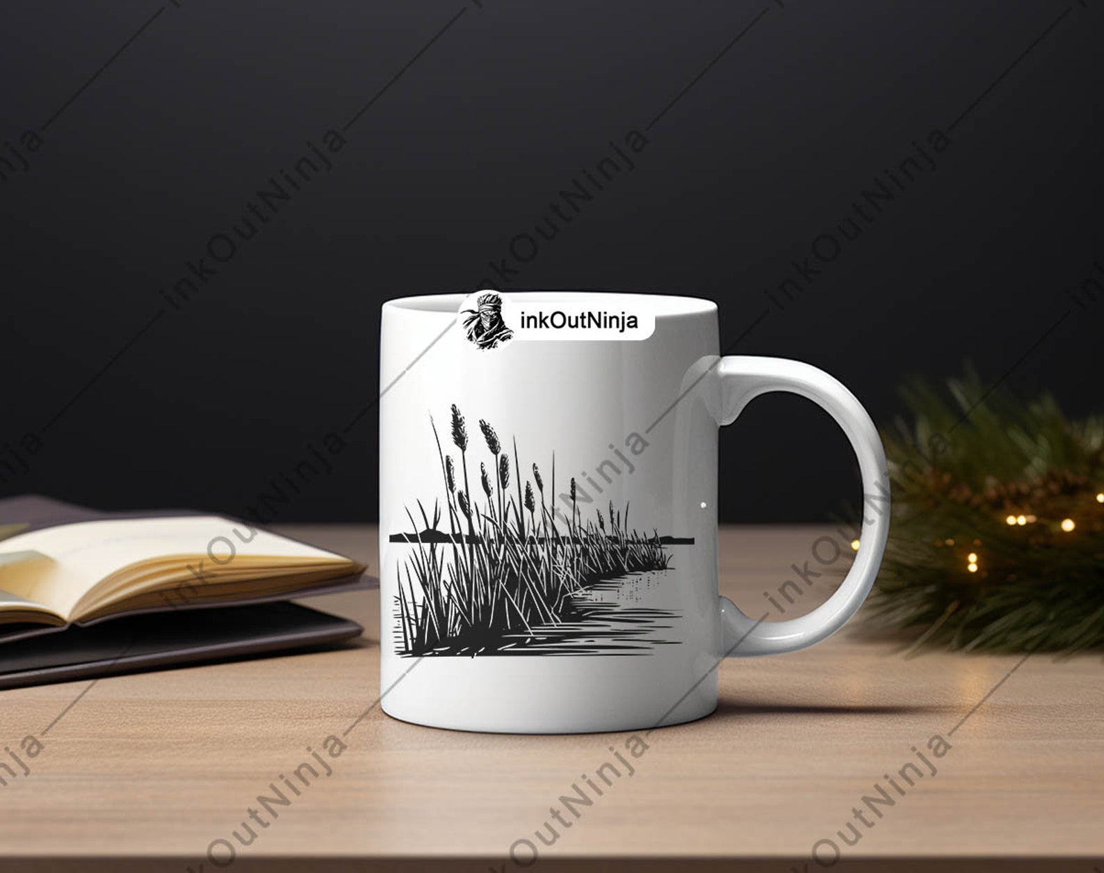 Cattail Reed Schilf Wild Grass Swamp Marsh Typha Wetland Sedge Svg,dxf ...