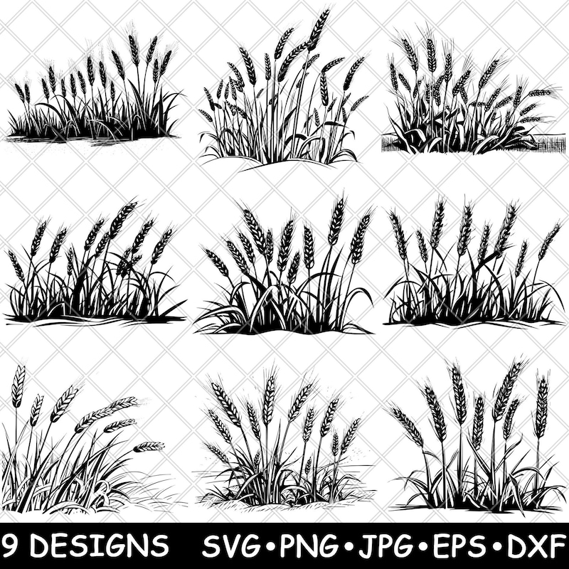 Wheat Svg - Etsy