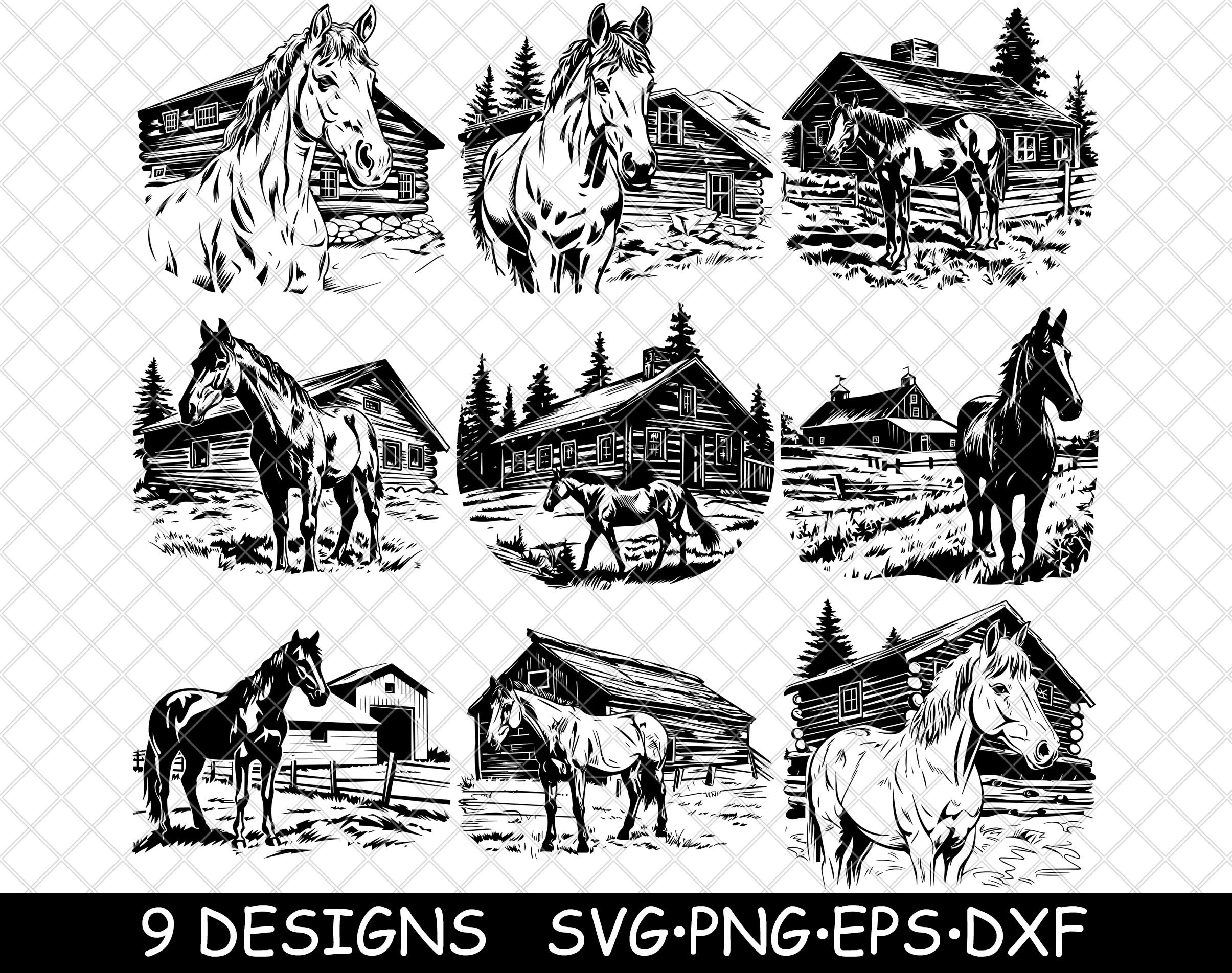 Horse Ranch Clipart