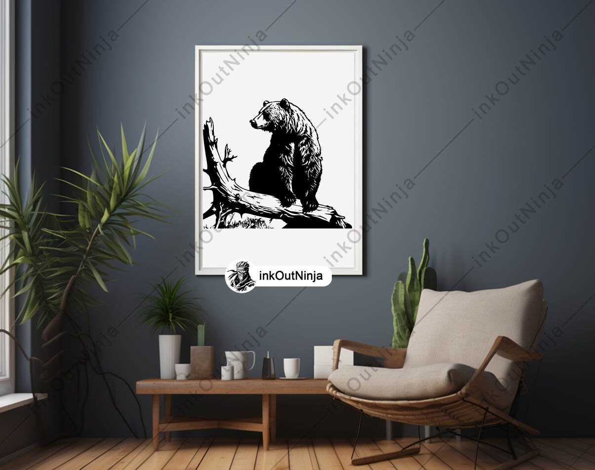 Grizzly Bear Black Brown Kodiak Ursid Bruin Wildlife Carnivore Cub Svg ...