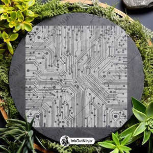 Pcb Circuit Board Motherboard Cpu Electronic Component Layout Svg,dxf ...