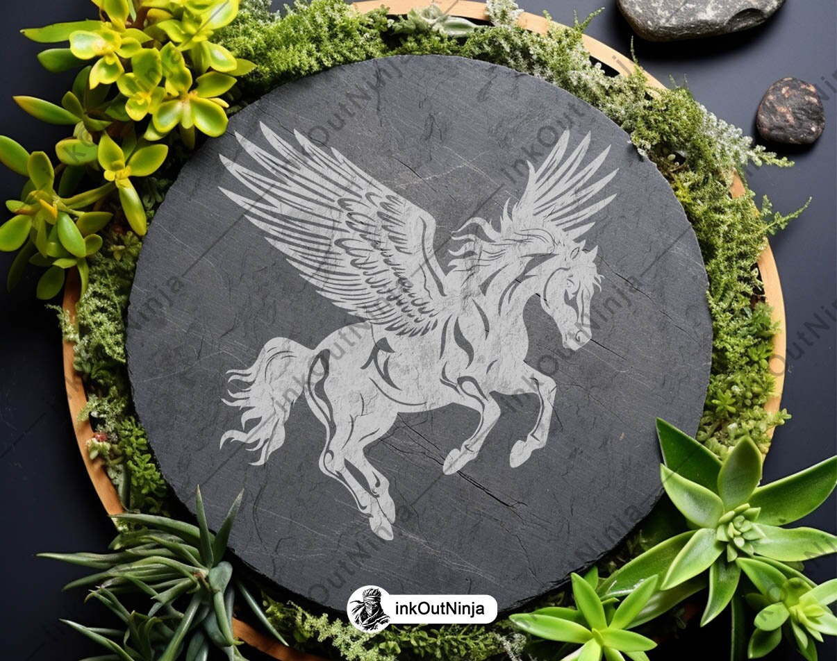 Flying Pegasus SVG Bundle Mythical Winged Horse Clipart for Cricut ...