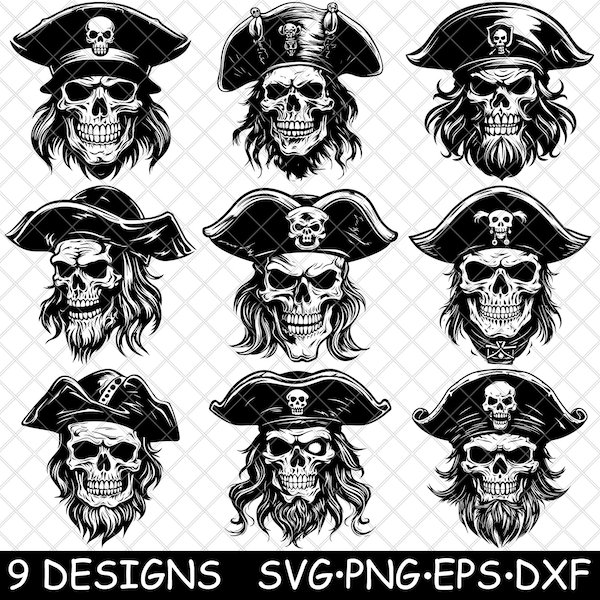 Jolly Roger Stencil - Etsy