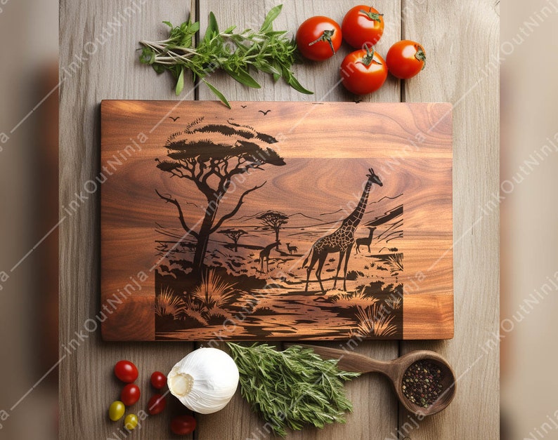 Safari Landscape Bundle African Savanna Acacia Plains Wildlife Scenery ...