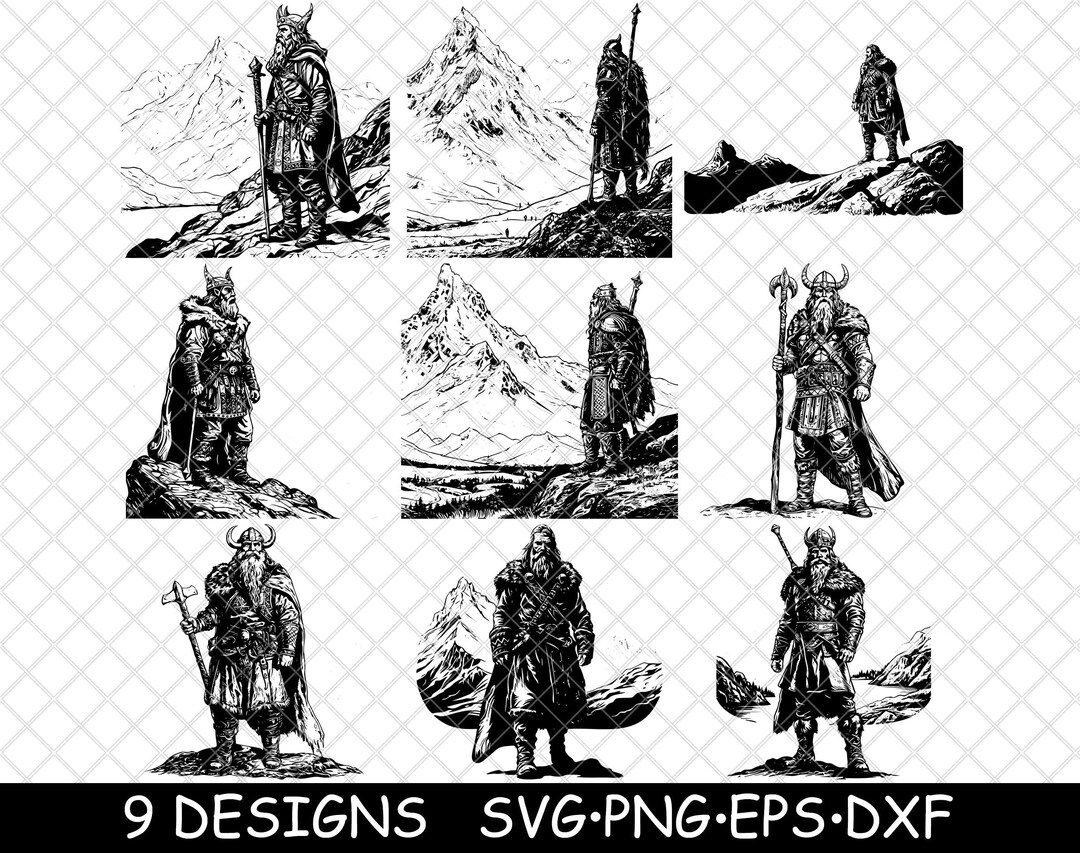 Viking Norse Valhalla Knight King Old Medieval Scene Board Coaster ...