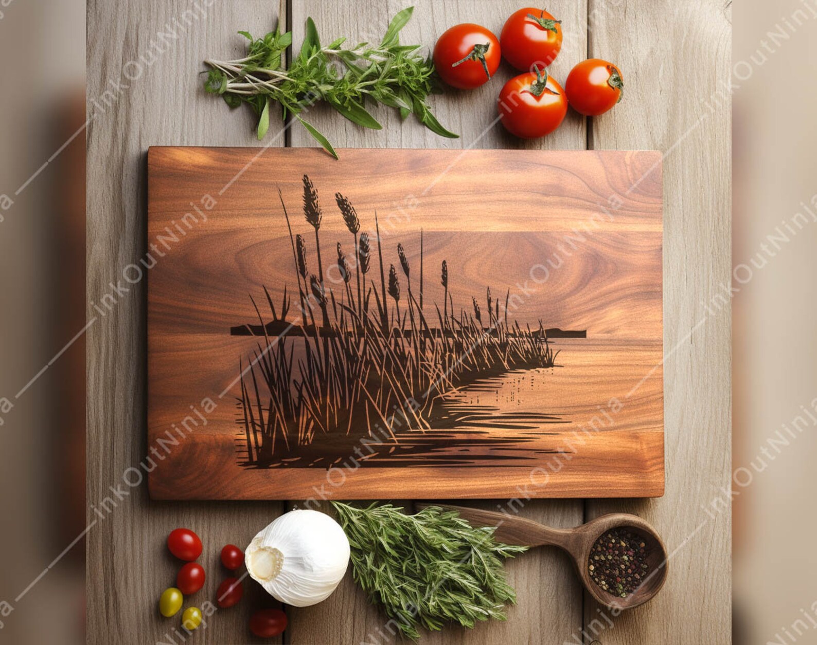 Cattail Reed Schilf Wild Grass Swamp Marsh Typha Wetland Sedge Svg,dxf ...