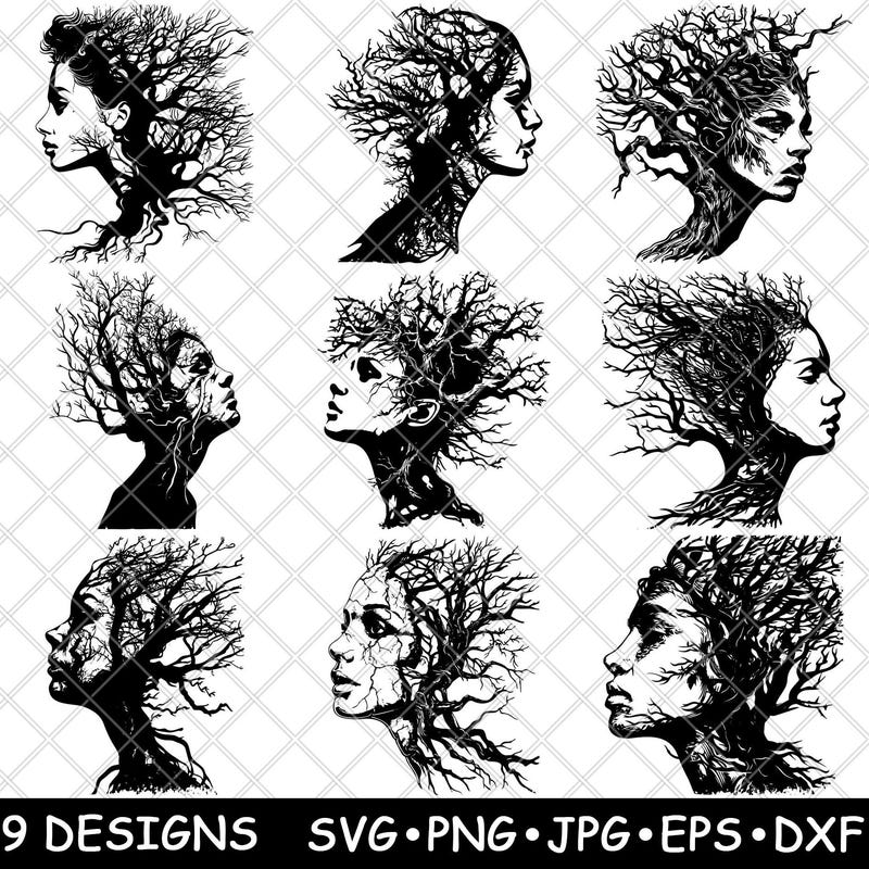 Tree Faces for a Tree - Etsy