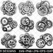Mechanical Gear Cogs Machine System Gearbox Wheel Part Engineering Svg ...