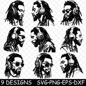 Rastafarian Dreadlocks Reggae Jah Music Roots Ganja Haile Irie Svg,dxf ...