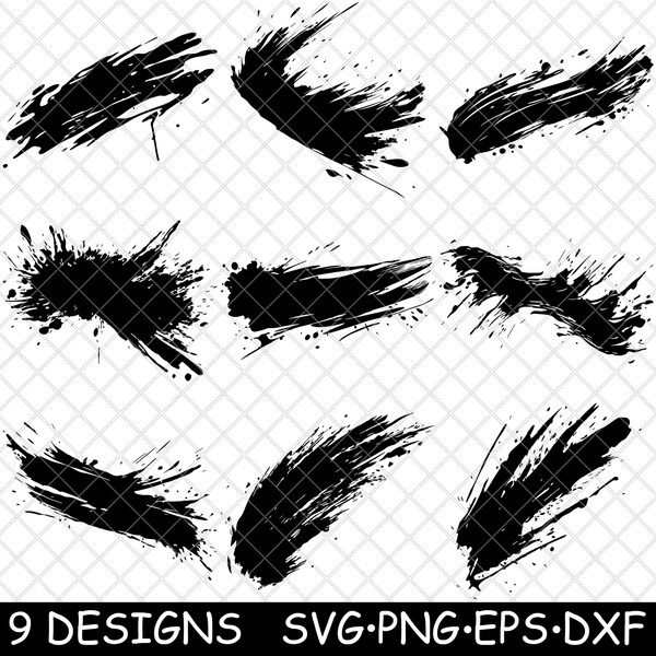 Paint Swipe Svg - Etsy Canada