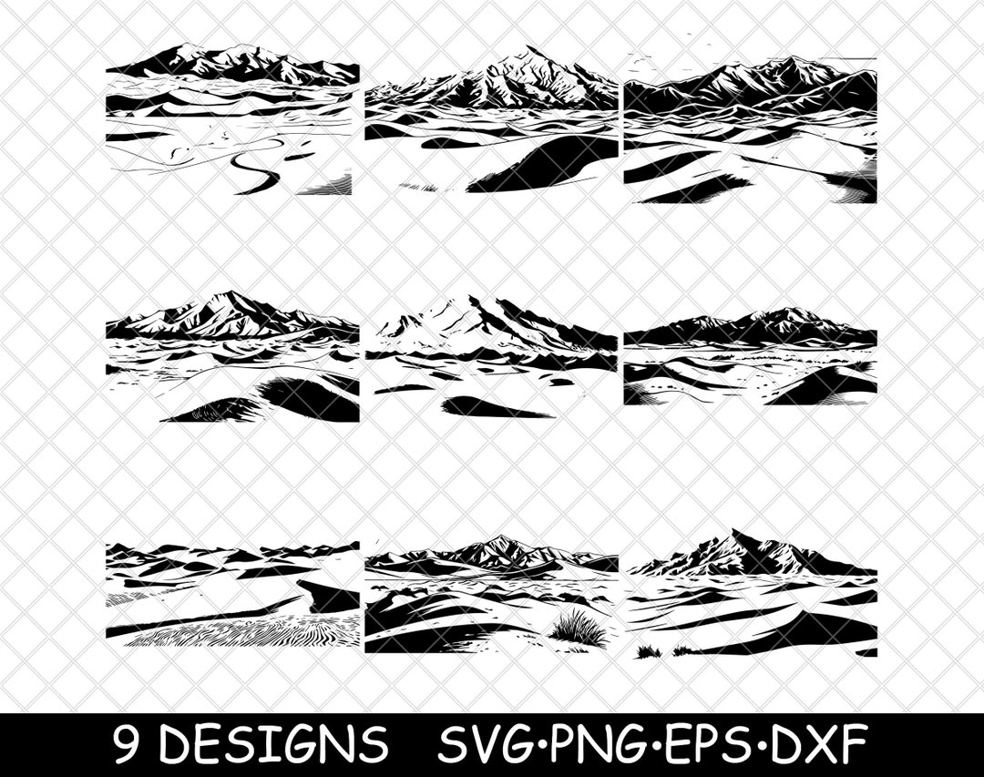 Desert Great Sand Dunes National State Park San Luis Coaster Black ...