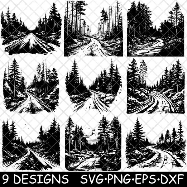 Woodland Path Svg - Etsy