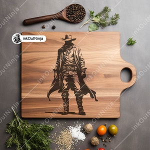 Western Cowboy Gunslinger Outlaw Wanted Bandit Duel Png,svg,eps,cricut ...