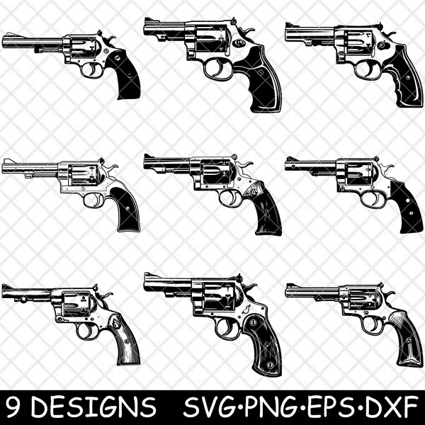 Revolver Laser Cut - Etsy