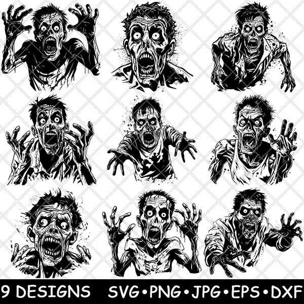 Zombie Stencil - Etsy