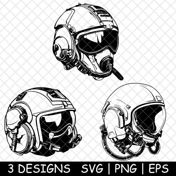 Aviation helmet svg - Etsy Nederland