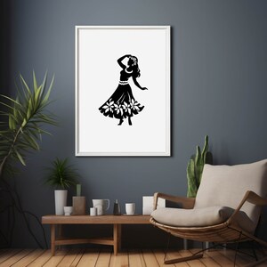 Hula Dancer Hawaiian Girl Polynesian Island Pacific Luau Ritual Svg,dxf ...