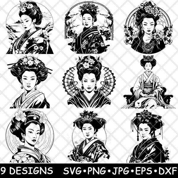 Japanese Geisha - Etsy