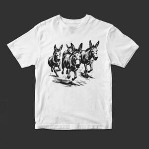 Mule Donkey Esel Burro Mini Cartoon Gallop Run Horse Ranch Animal Svg ...