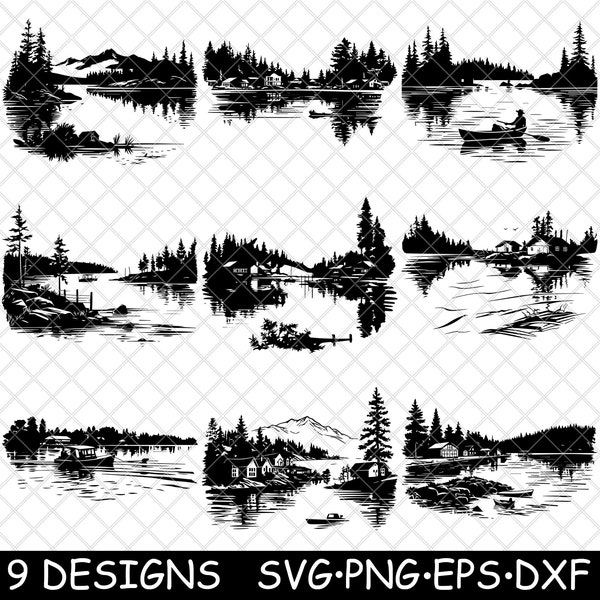 Cabin Svg - Etsy