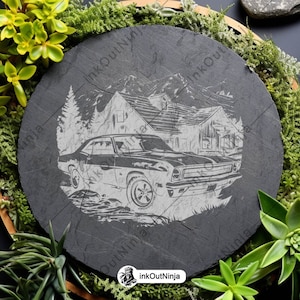 Rustic Ranch Barn Classic Car Muscle Old Vintage Race Road Cabin Svg ...