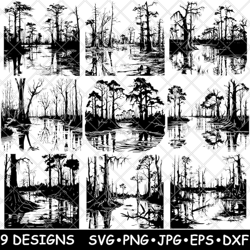 Swamp Scene - Etsy