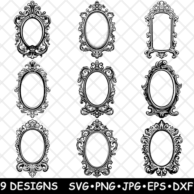 Vintage Frame Wood Svg - Etsy