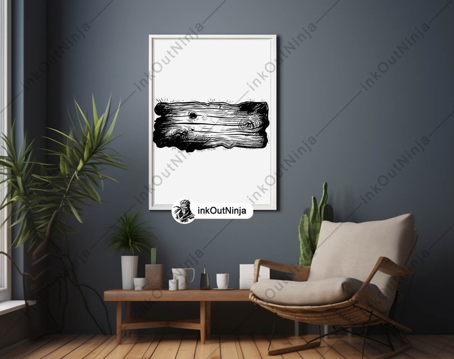 Rustic Wood Slab Tree Slice Timber Log Salvaged Board Lumber Stump Svg ...