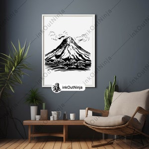 Arenal Volcano Costa Rica National Park Crater Eruption Laser File SVG ...