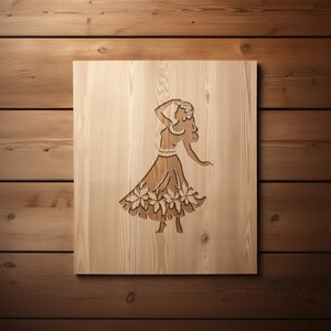 Hula Dancer Hawaiian Girl Polynesian Island Pacific Luau Ritual Svg,dxf ...