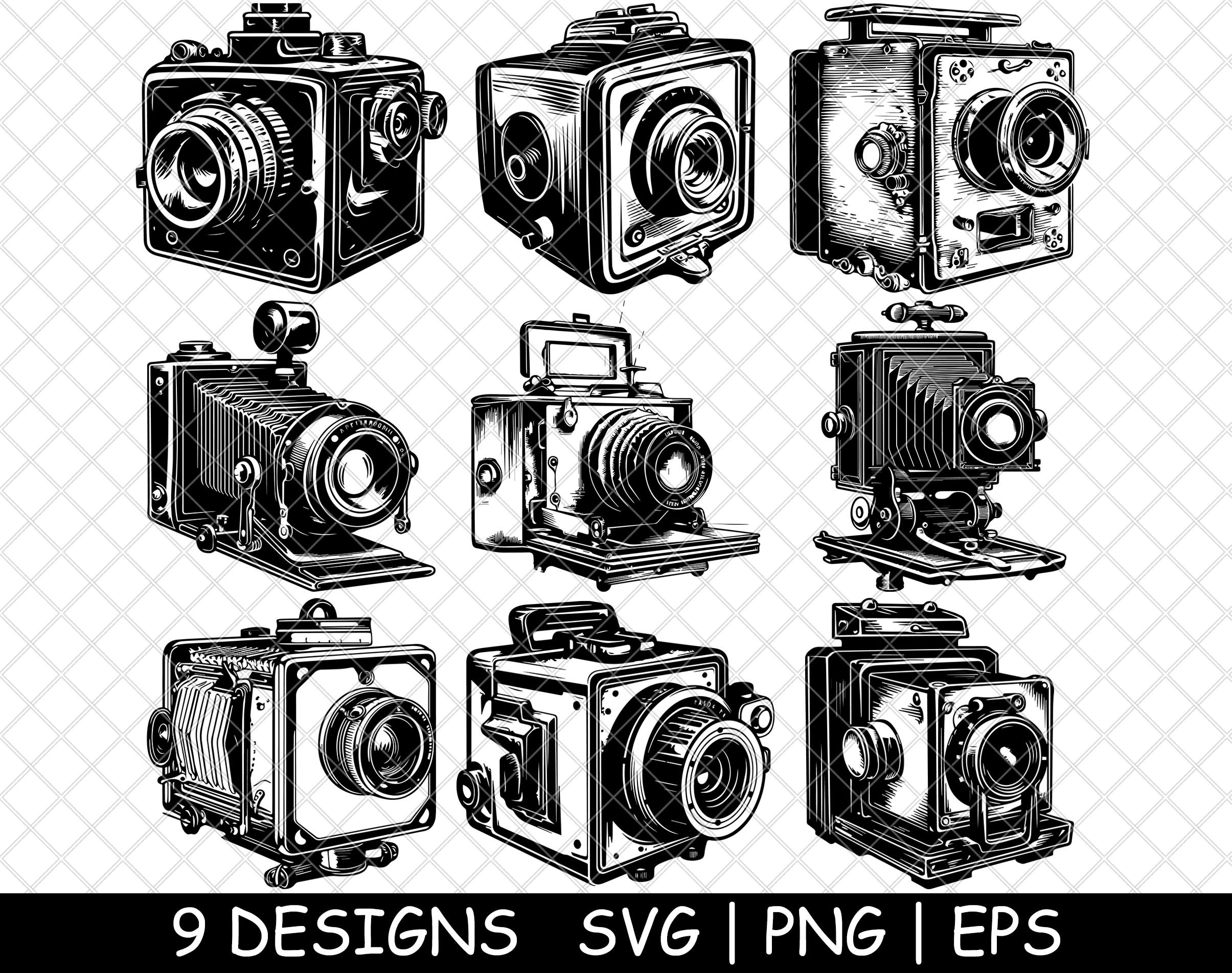 Vintage Camera Vector Art