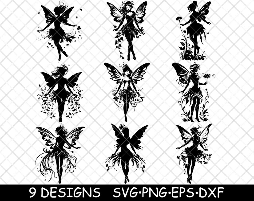 Magical Fairy Enchanted Pixie Tiny Tinker Butterfly Wing Laser File SVG ...