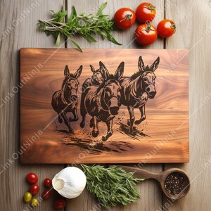 Mule Donkey Esel Burro Mini Cartoon Gallop Run Horse Ranch Animal Svg ...