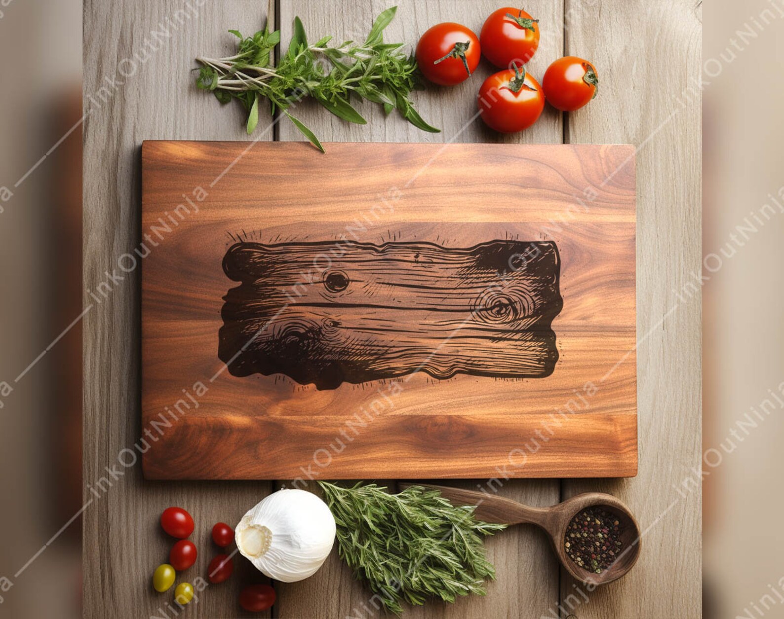 Rustic Wood Slab Tree Slice Timber Log Salvaged Board Lumber Stump Svg ...