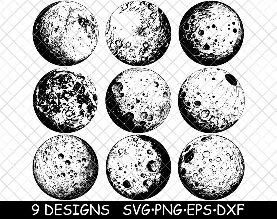 Full Moon Lunar Moonlight Night Crater Photo Werewolf, Png,svg,eps ...