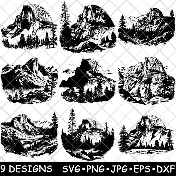 Laser Cut Yosemite File - Etsy