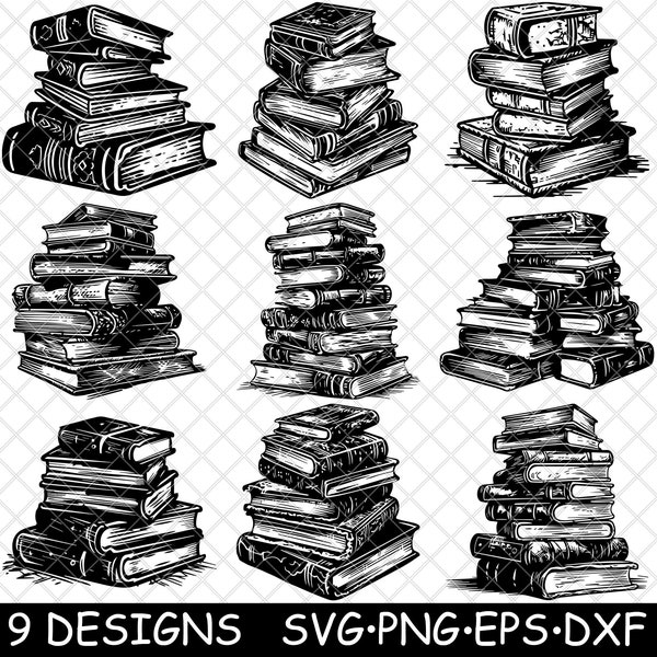 Library Shelf Book Stencils - Etsy